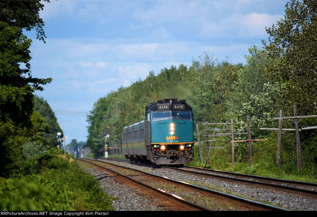 VIA 6429 WB CN Kingston Sub